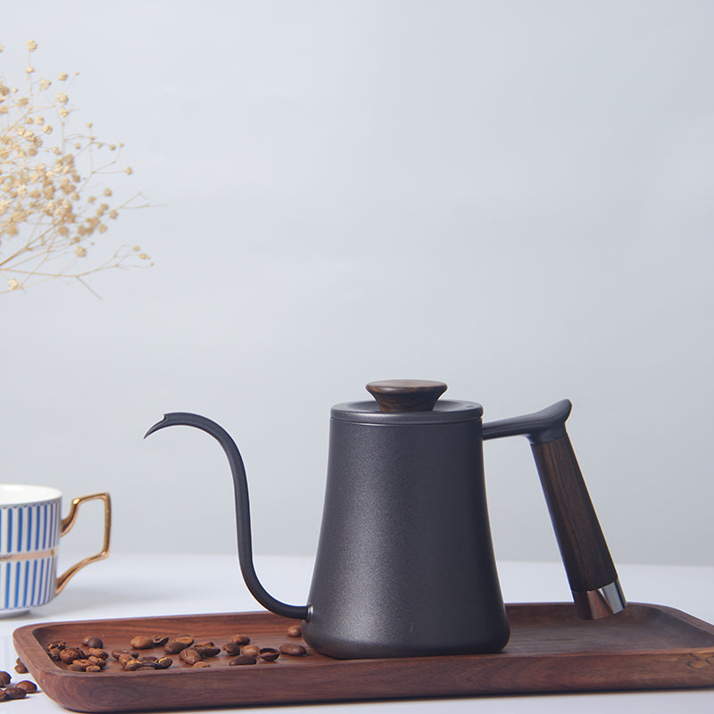 V60 Gooseneck Coffee Kettle V2 - Pour-Over - AeroPress - Chemex- Wooden ...