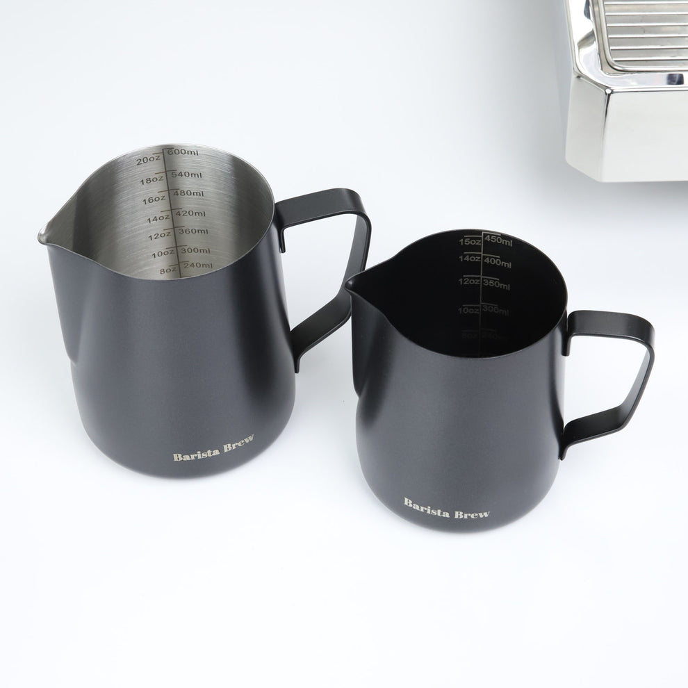 Latte Art pro Milk Frothing Pitcher with Measurements – Barista Brew