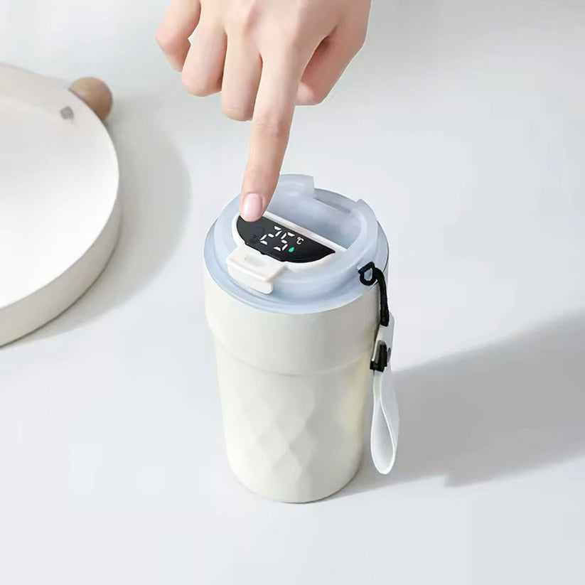 Smart Temperature Monitoring Travel Coffee Cup – 500ml Insulated ...